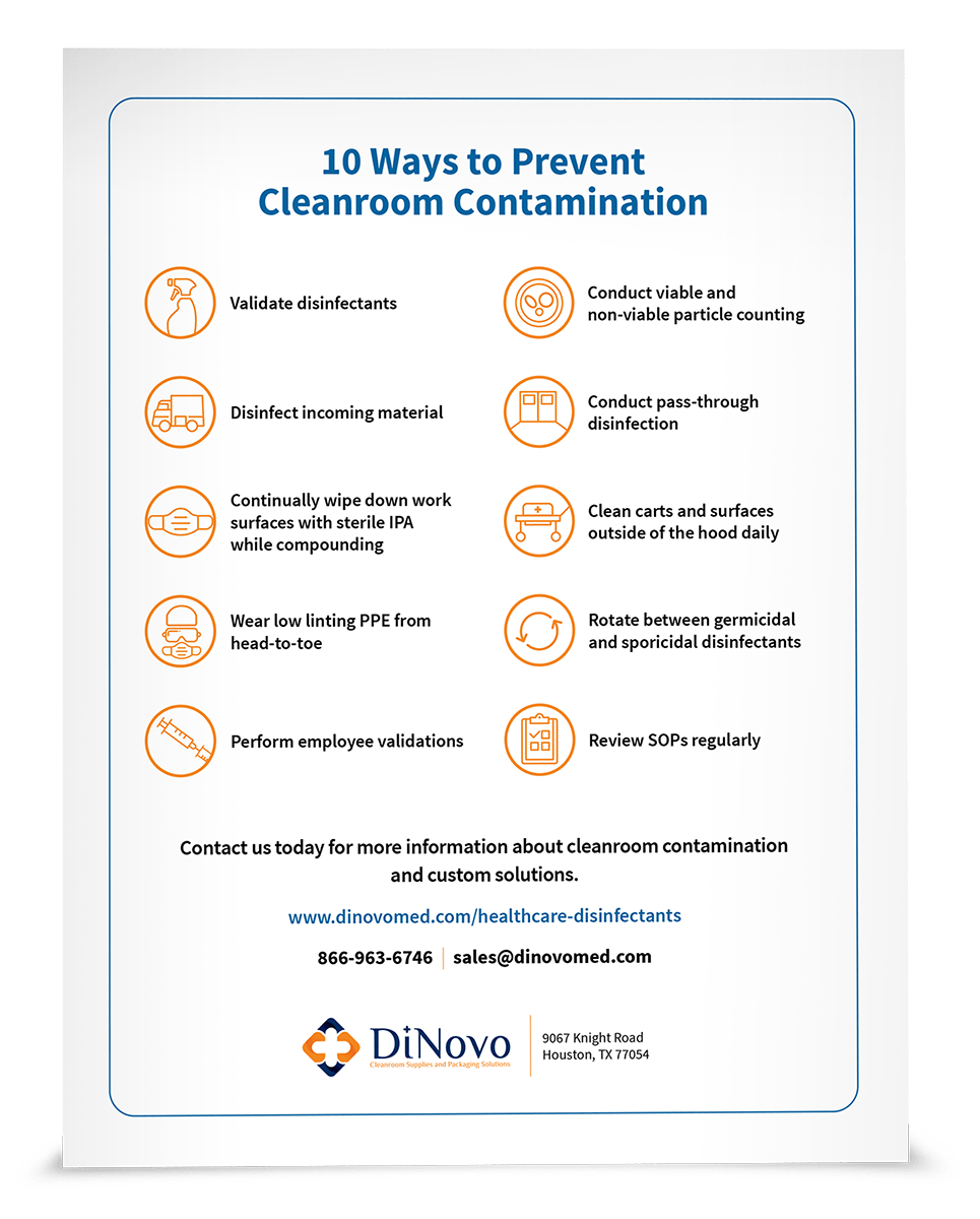 Download our Cleanroom Contamination Checklist Now